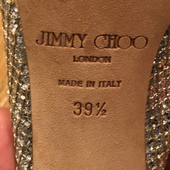 Jimmy Choo | Shoes | Jimmy Choo Glitter Sparkle Sling Back Stiletto 5 ...